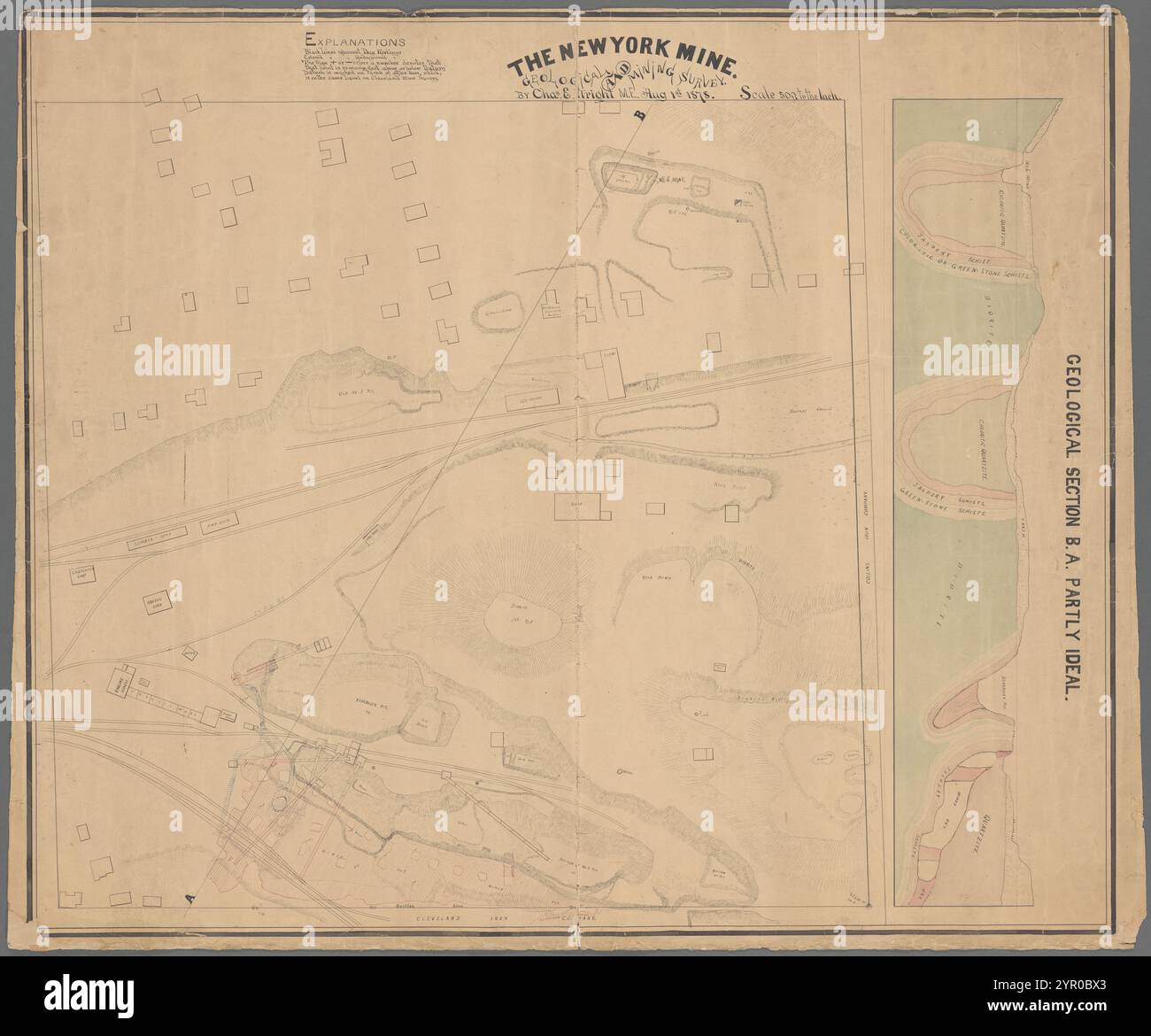 The New York Mine : geological and mining survey by Chas. E. Wright, M ...