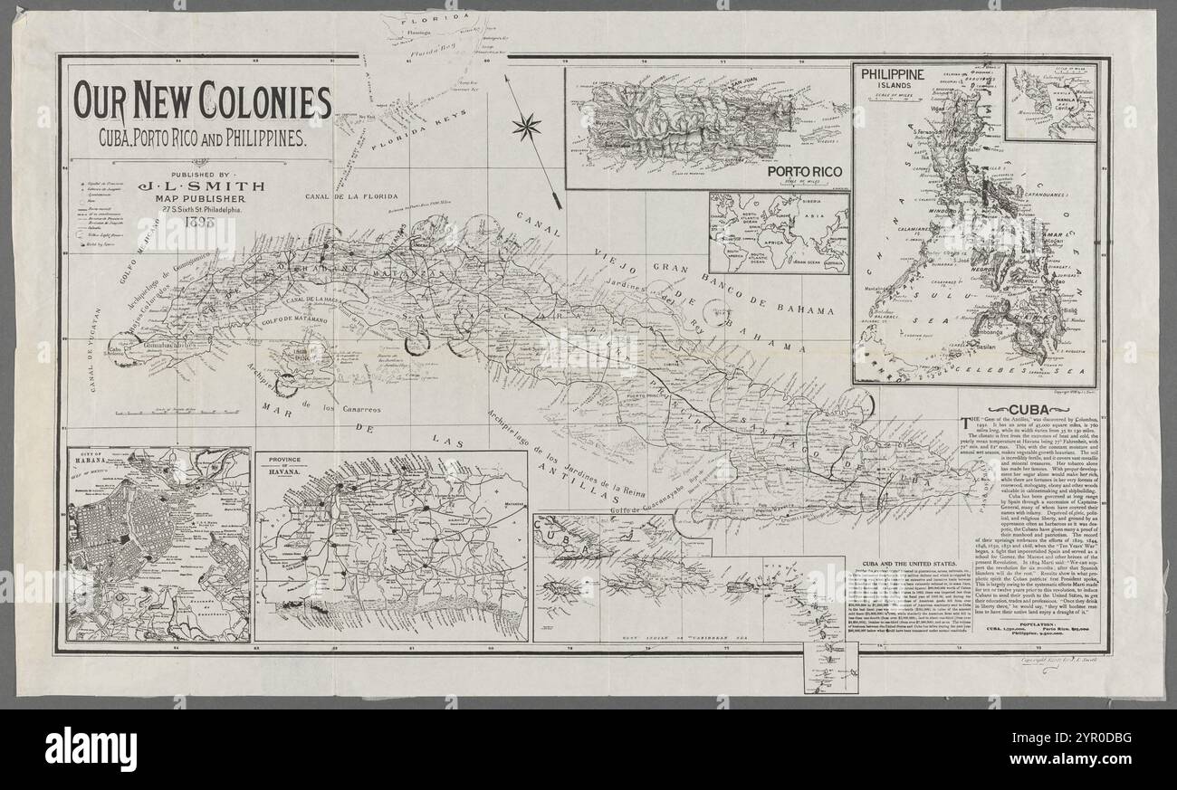 Our new colonies : Cuba, Porto Rico and Philippines 1898 Stock Photo ...