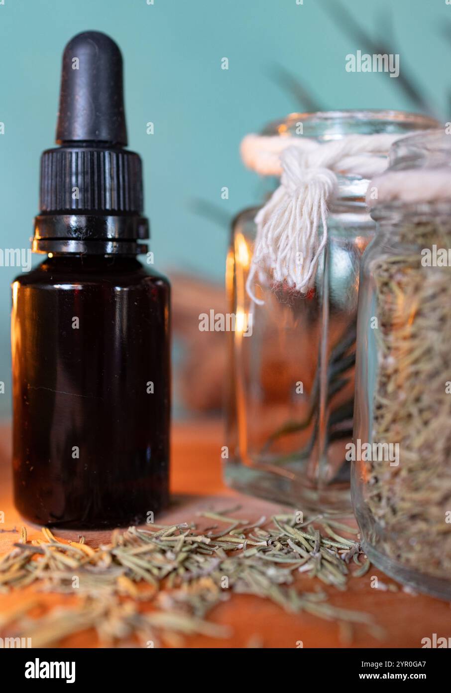 Herbal essential oils bottles hi-res stock photography and images - Alamy