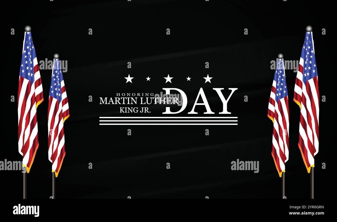 Reflecting on Martin Luther King Day An Ode to Dreams Stock Vector ...