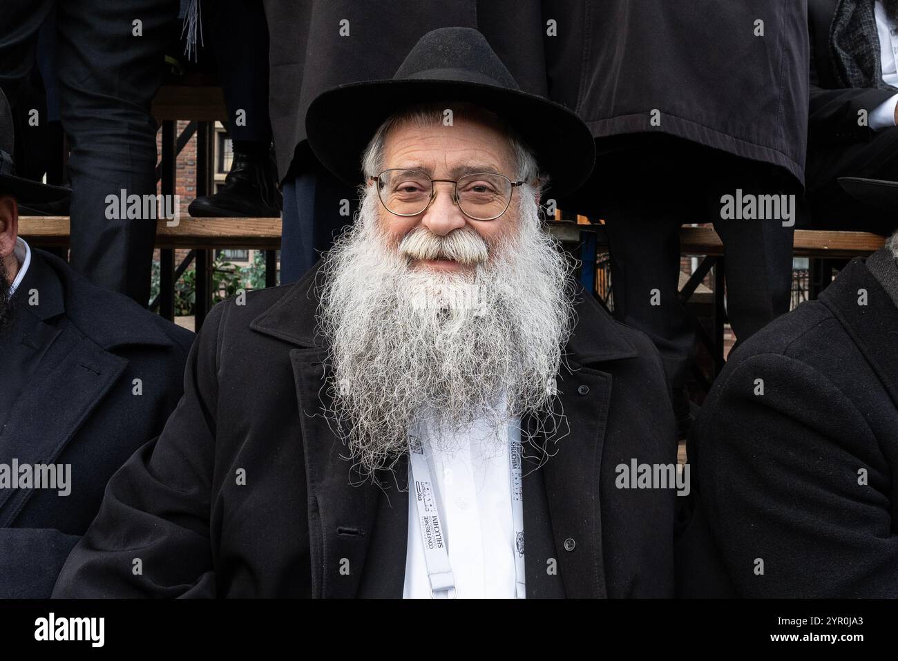New York, New York, USA. 1st Dec, 2024. Rabbi Moshe Zeev Pizam joined ...