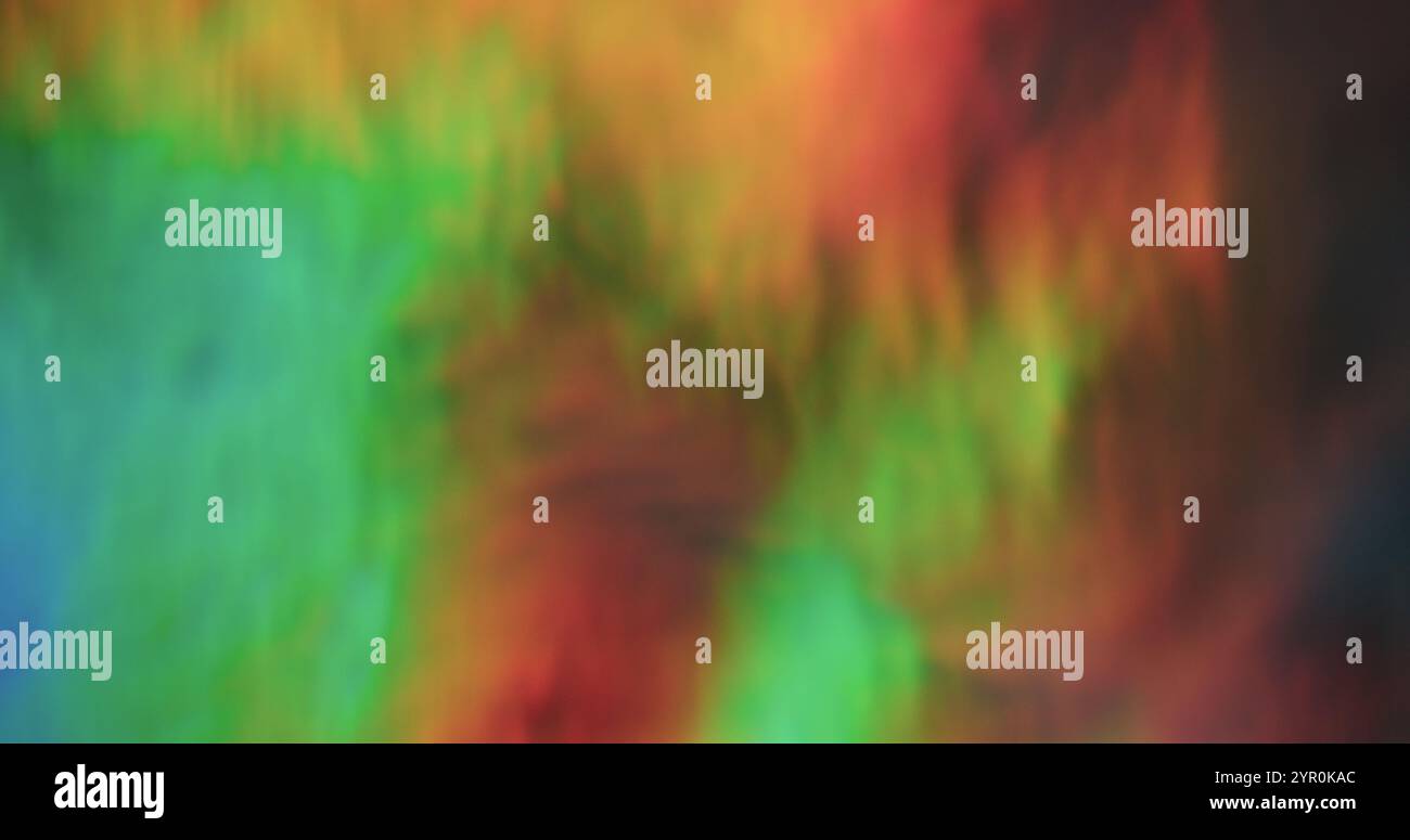 Blurred shadow overlay. Abstract light. Defocused leak multicolor green ...