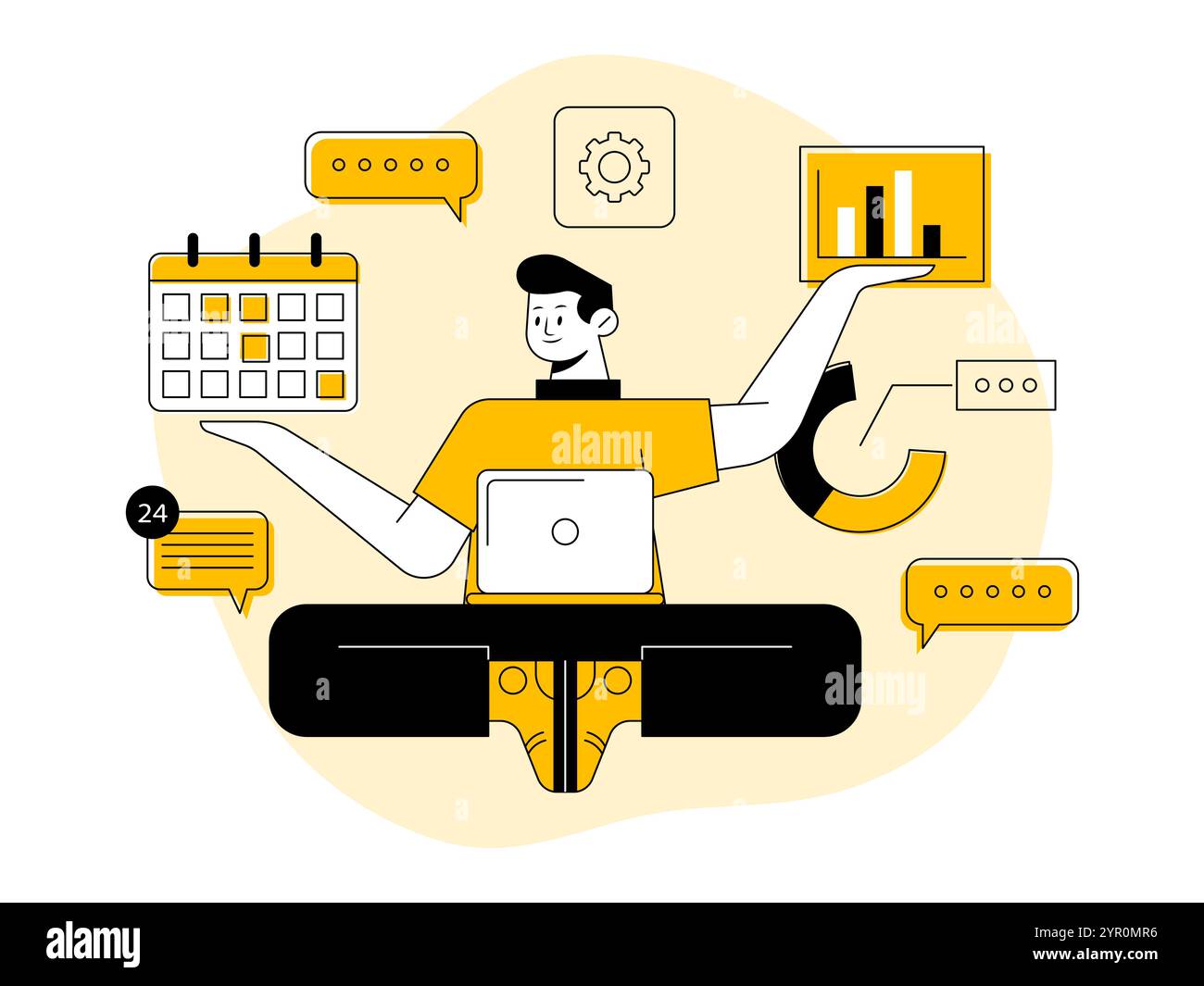 Workload illustration hi-res stock photography and images - Alamy