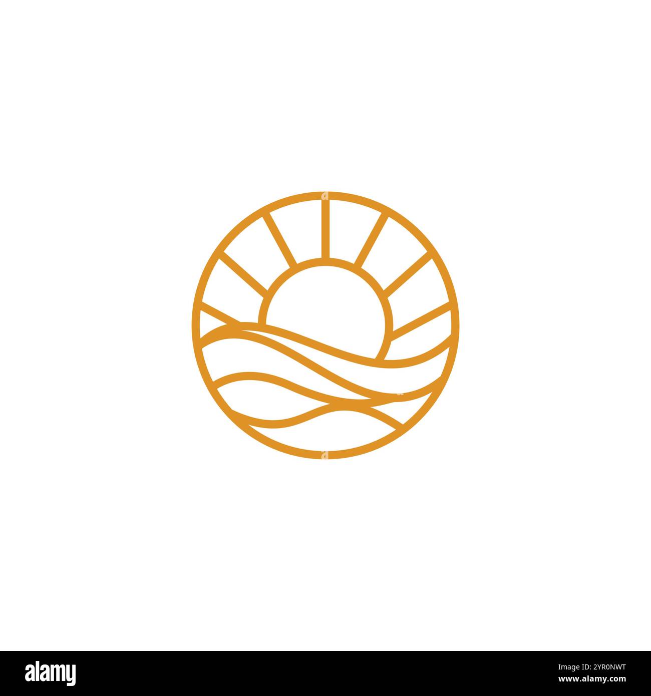 Vintage line drawing sun Cut Out Stock Images & Pictures - Alamy