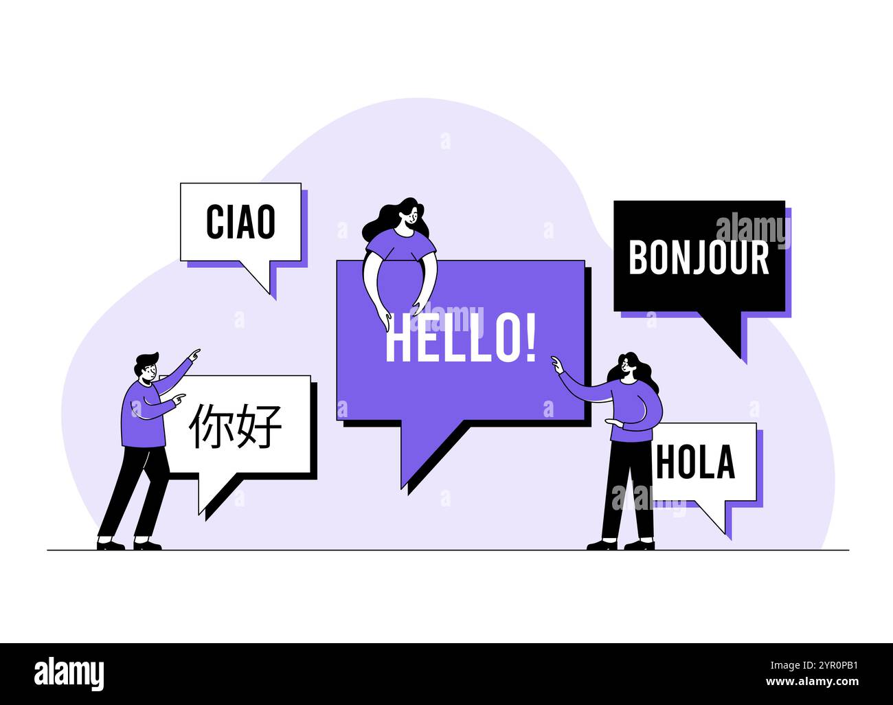 Multilingual information Stock Vector Images - Alamy