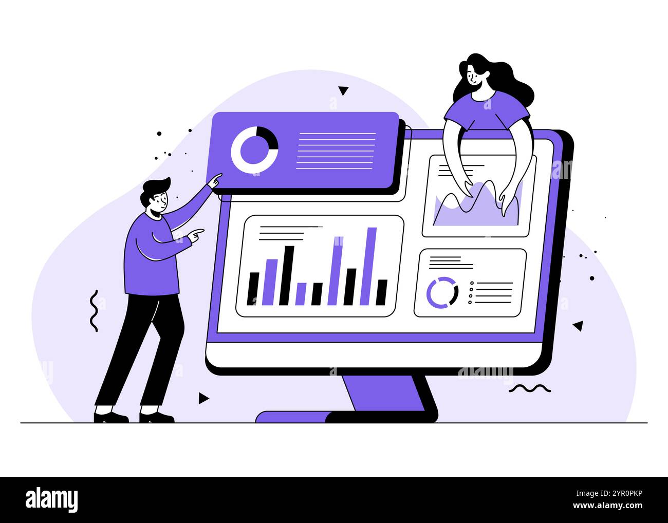 Startup analytics dashboard on Cut Out Stock Images & Pictures - Alamy