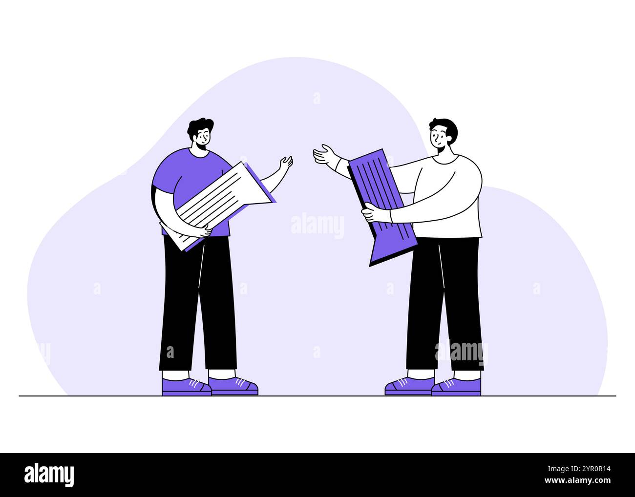 Social networking chat page Stock Vector Images - Alamy