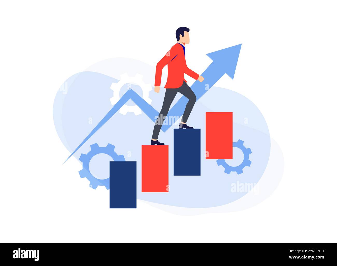 Employee career growth Stock Vector Images - Alamy