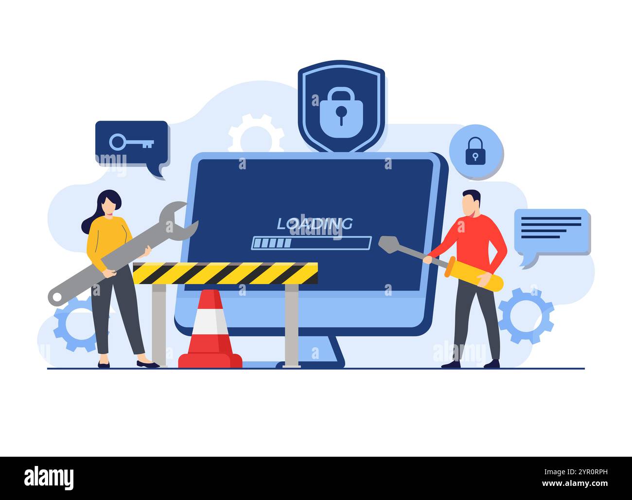 System maintenance, Error, Fixing trouble, Device updating, Software ...