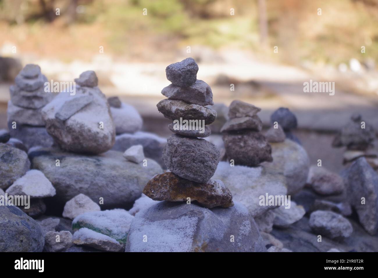 Balancing Rocks at Kusatsu Onsen, Japan Stock Photo - Alamy