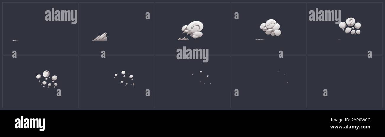 Comic fog animation hi-res stock photography and images - Alamy