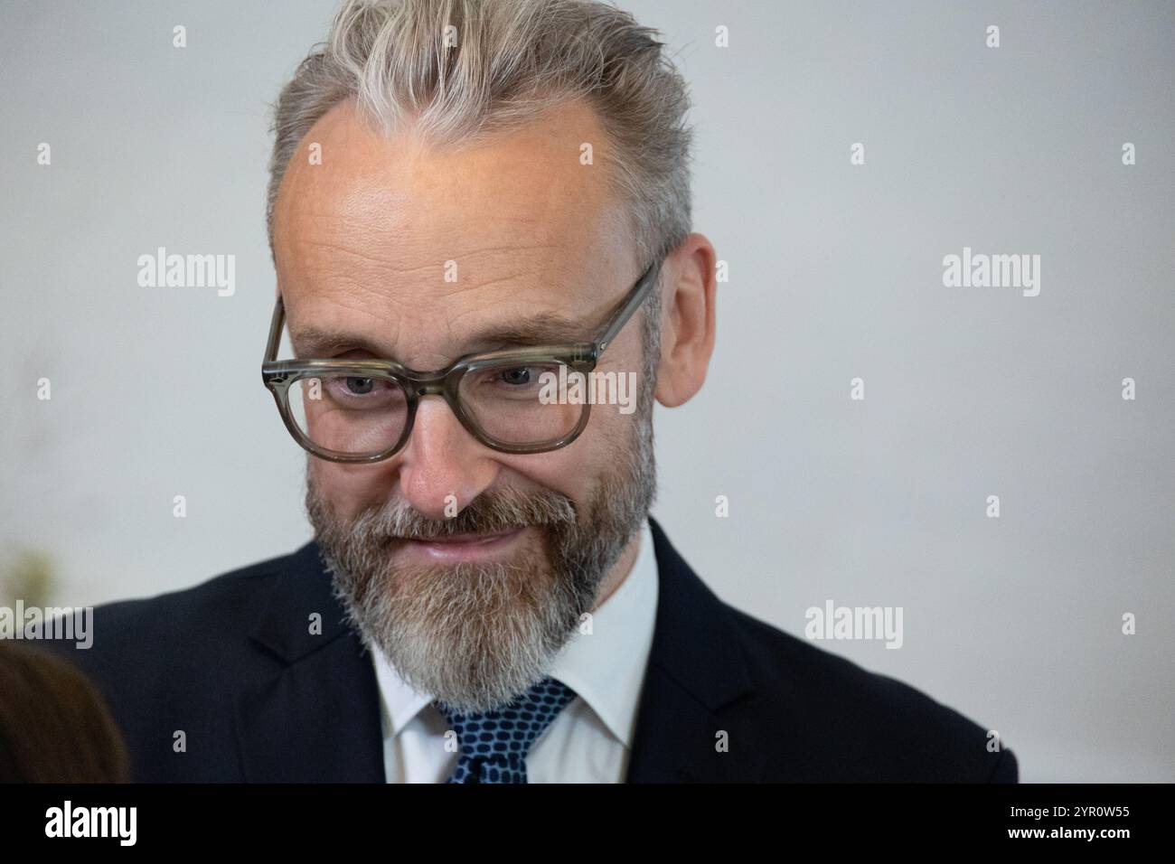 Ole Birk Olesen of Liberal Alliance prior opening of the Danish Parliament. Folketinget opens ...