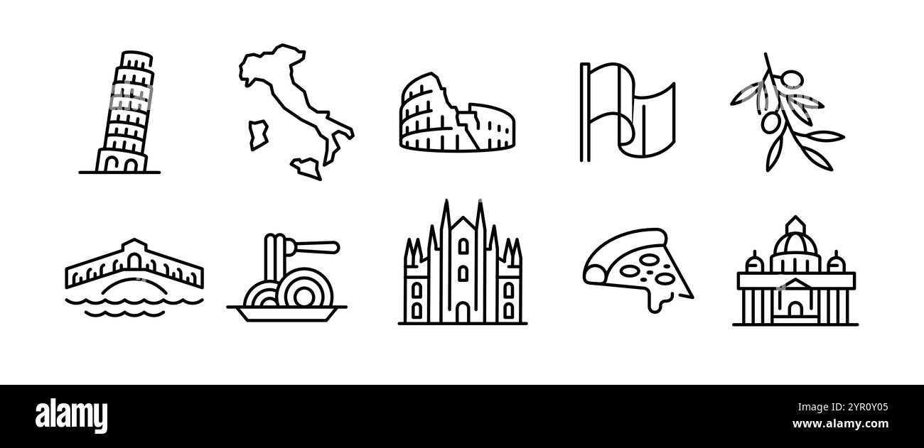 Nature destination italy Cut Out Stock Images & Pictures - Alamy