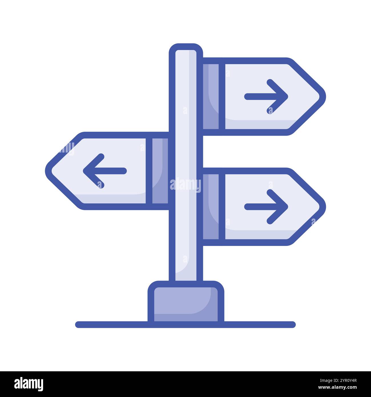 Grab this amazing vector of signpost in modern style, direction board ...