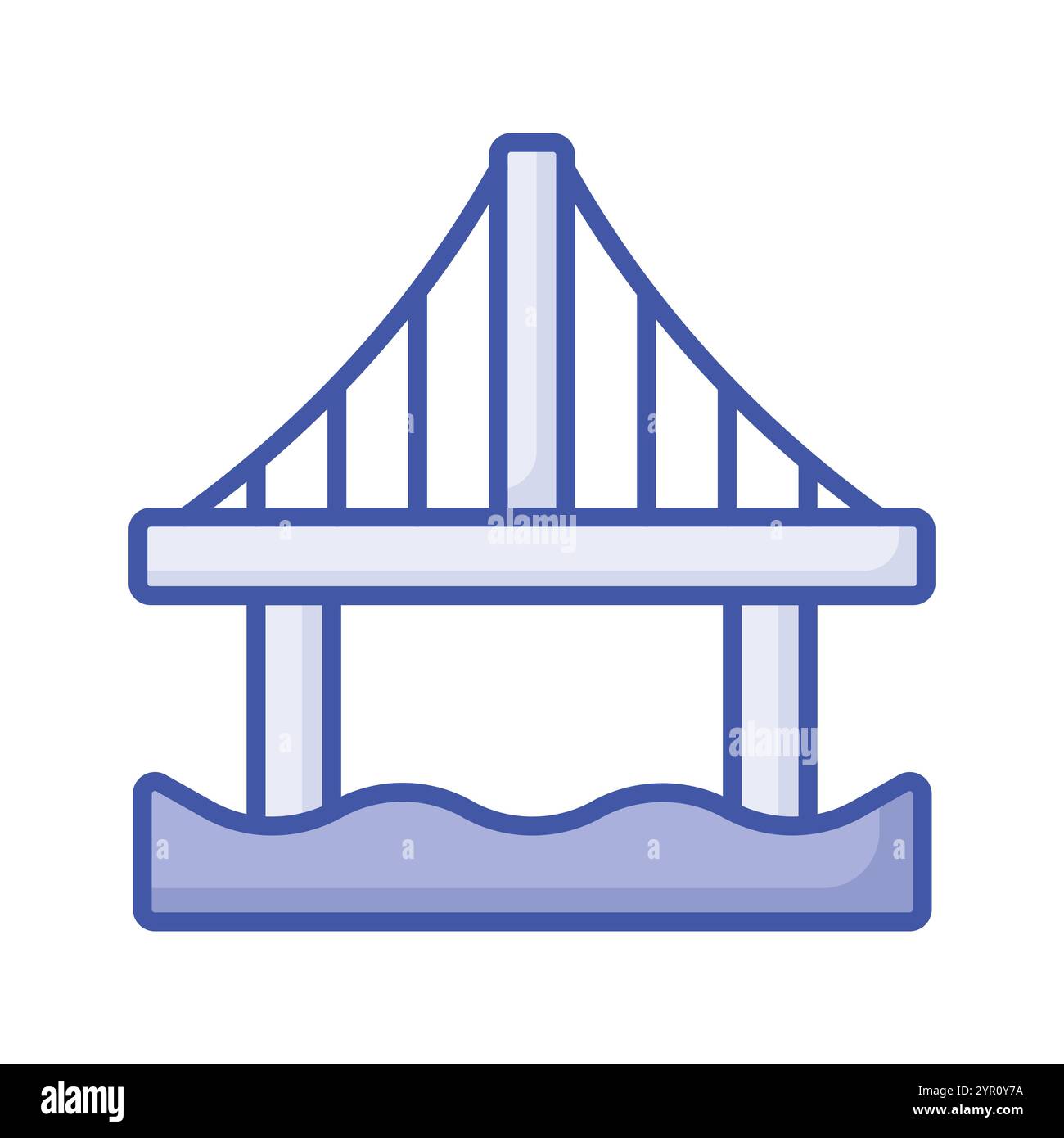 Bridge vector design, isolated on white background Stock Vector Image ...