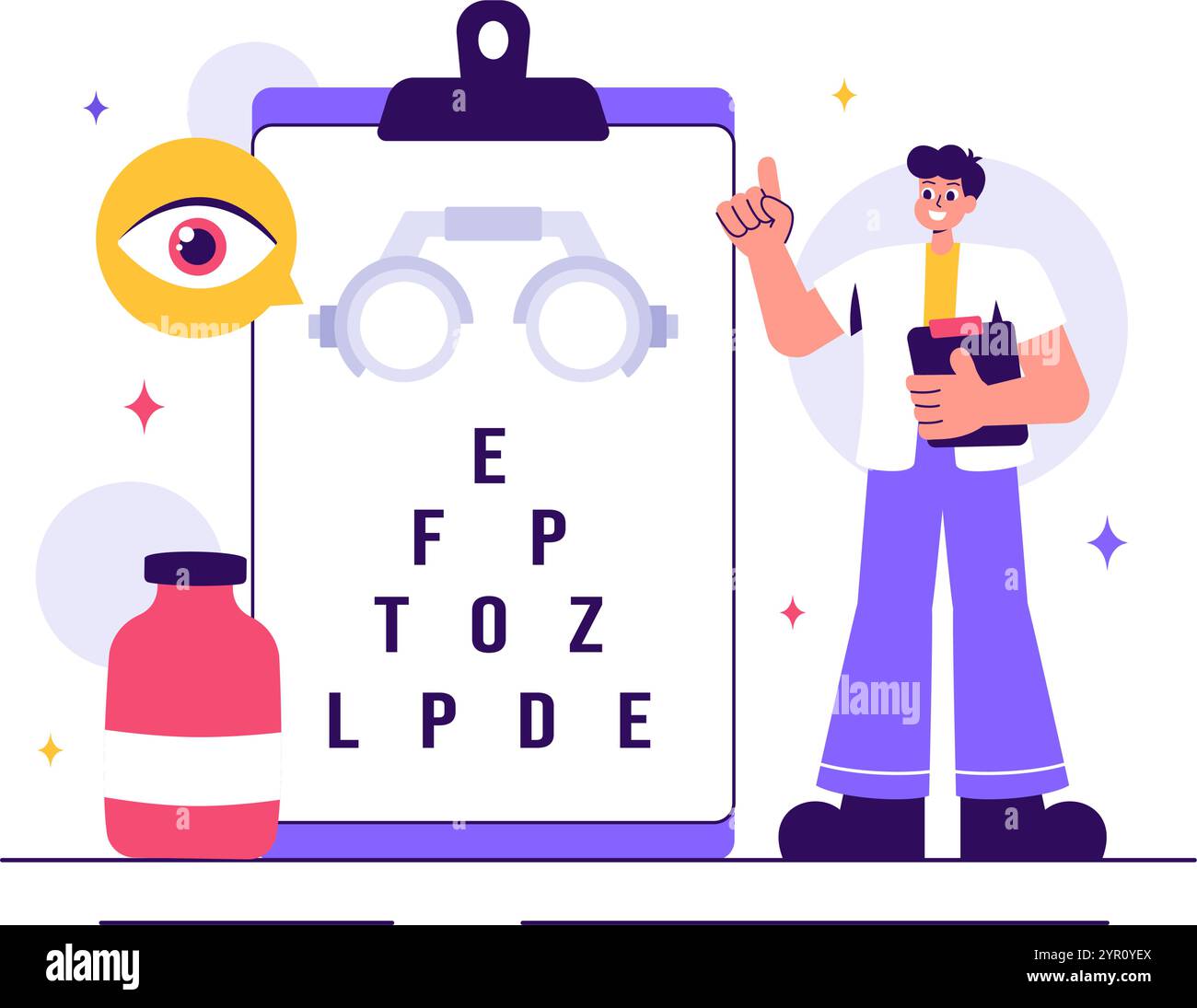 Vision tests Stock Vector Images - Alamy