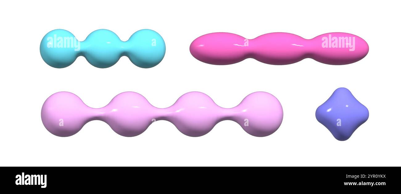 3d abstract shapes collection Stock Vector Image & Art - Alamy