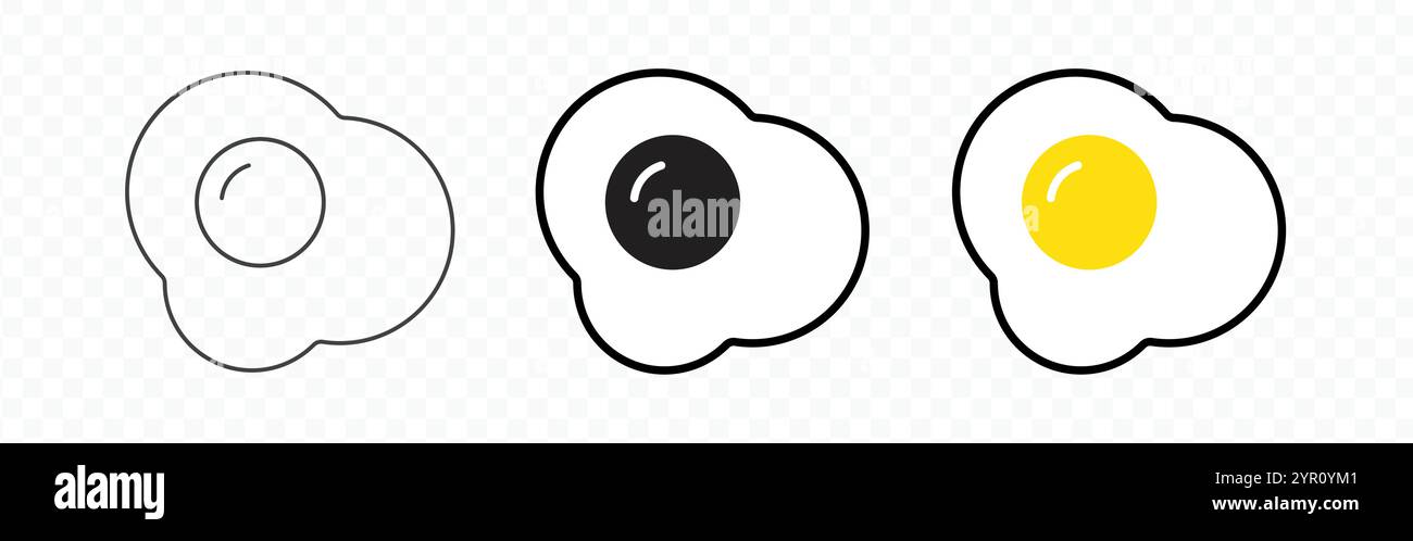 Fried egg symbol. Omelet Stock Vector Image & Art - Alamy