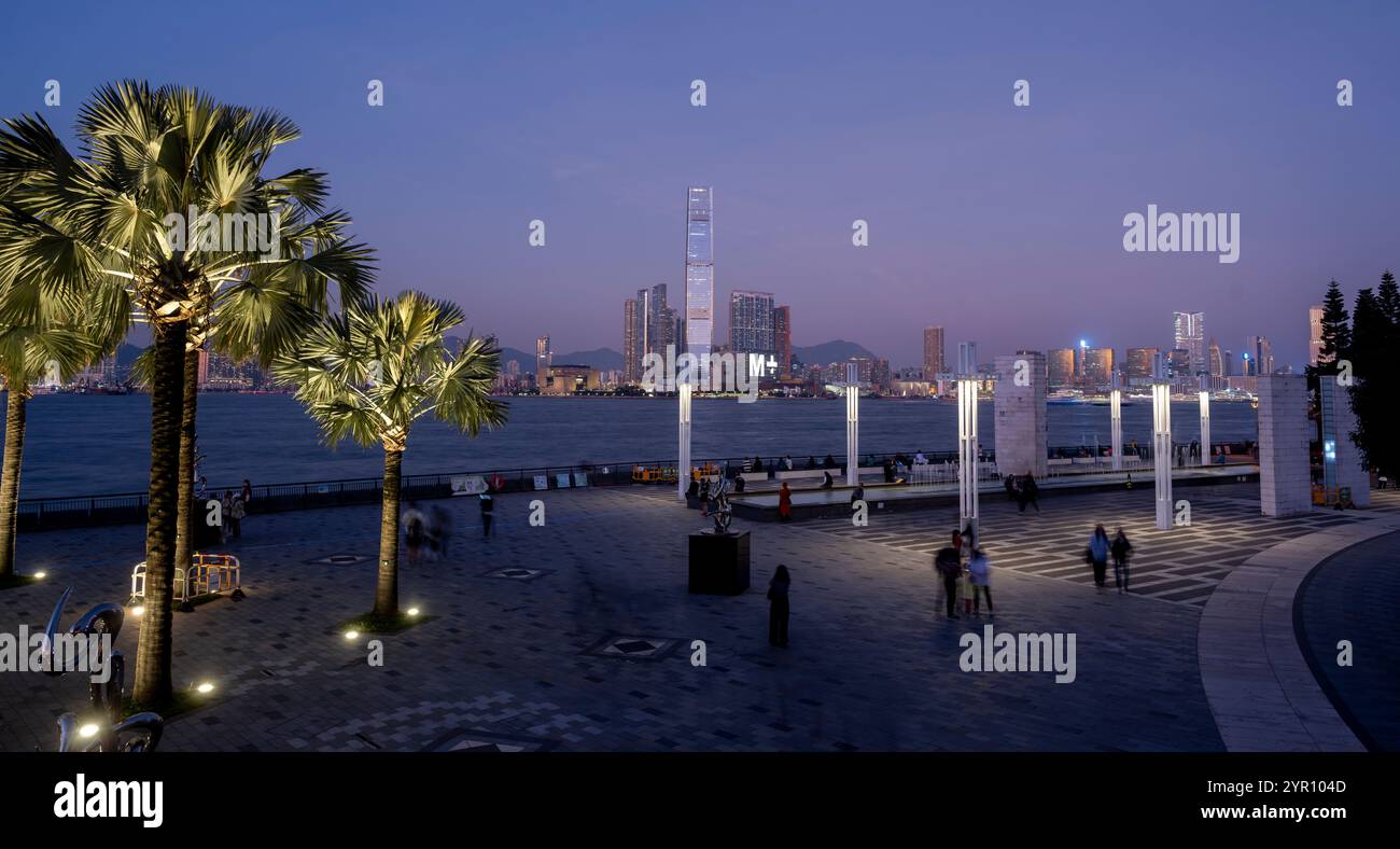 The newly opened Central and Western waterfront promenade, Hong Kong ...