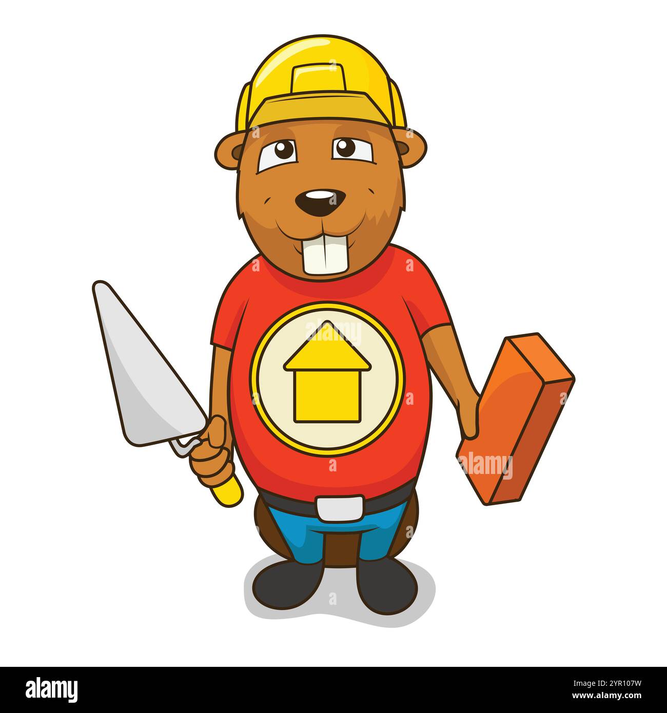 Beaver builder vector illustration Stock Vector Image & Art - Alamy