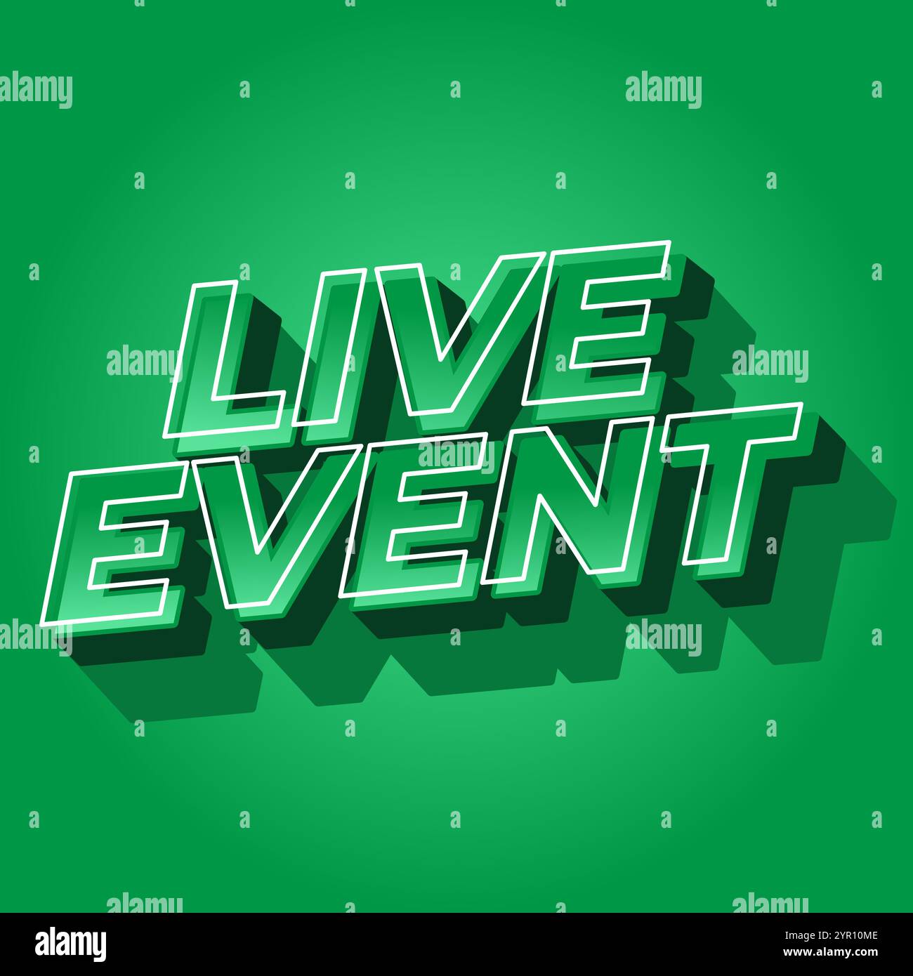 Music concert stage 3d green Stock Vector Images - Alamy