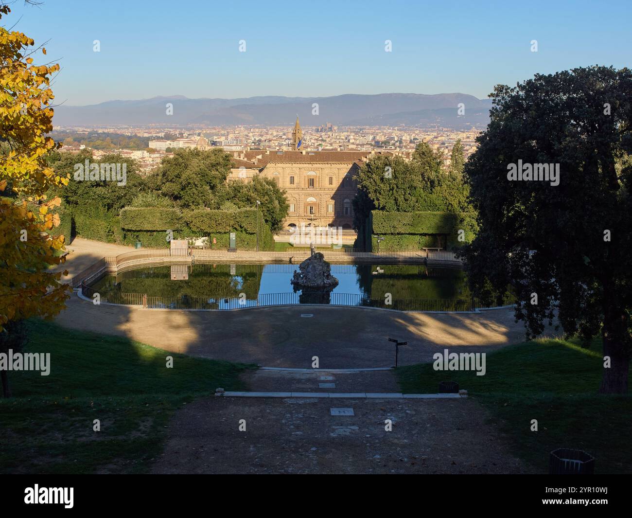 Palazzo Pitti from the Boboli Gardens (Giardino di Boboli) in Florence ...