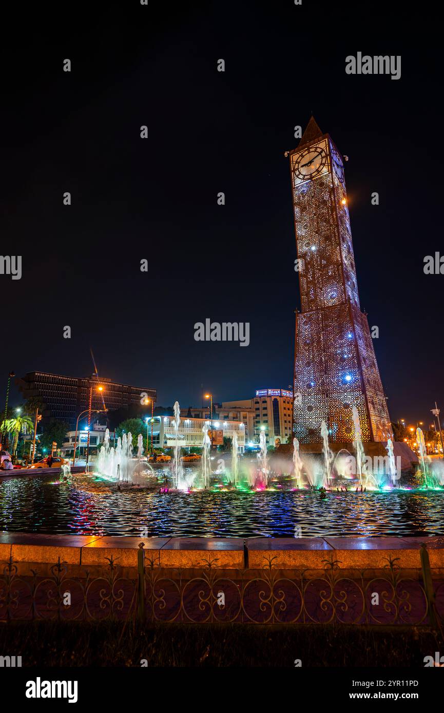 Tunis, Tunisia - November 14, 2024: Tunis Clock Tower and the 14th ...