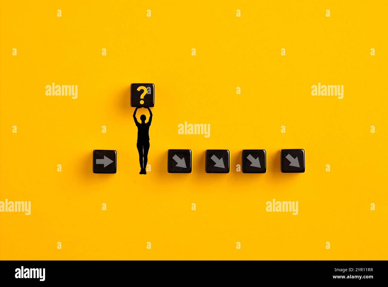 Market crash, economic breakdown and financial problems. Silhouette of ...