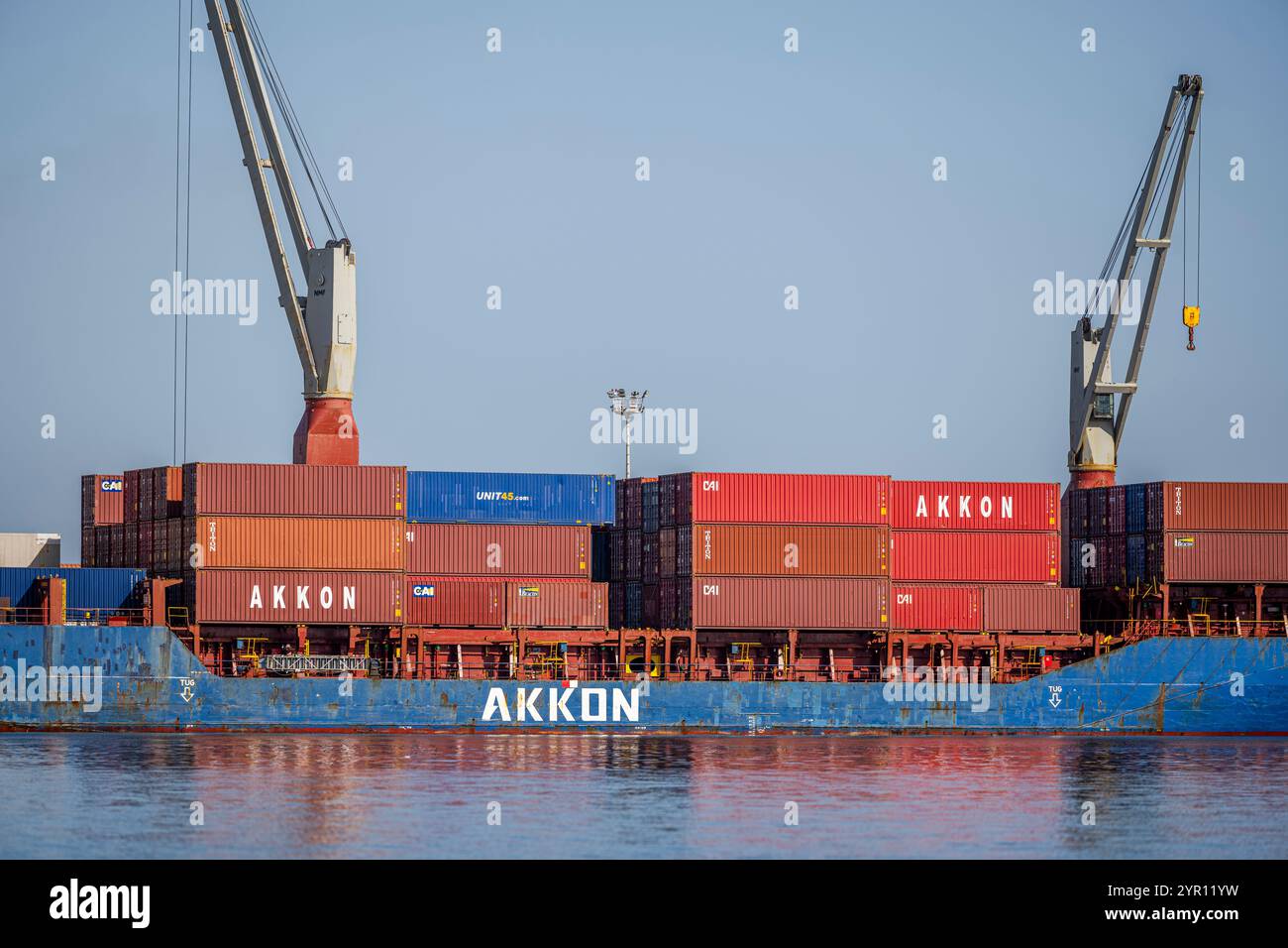Sousse, Tunisia - November 14, 2024: Container ship Pafilia, Akkon ...