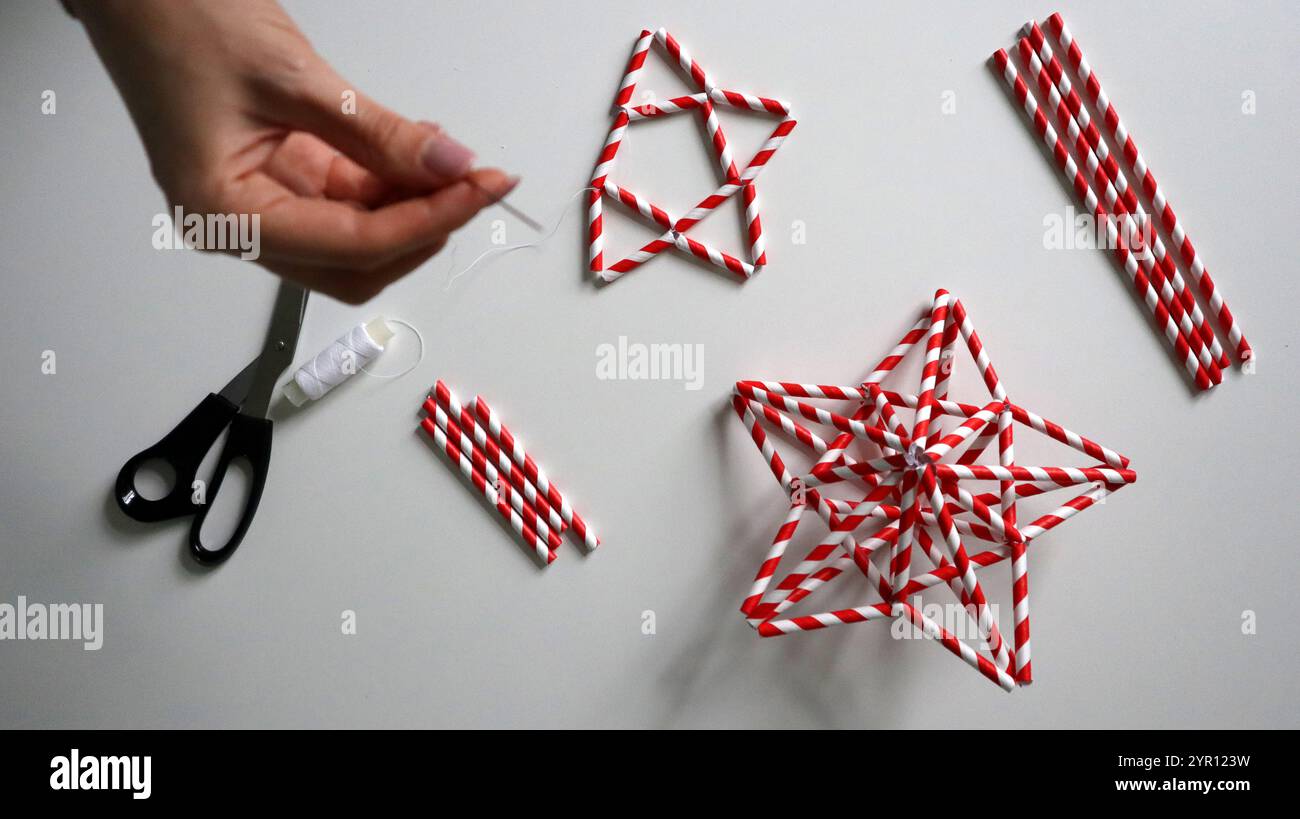 Woman in gray top making hi-res stock photography and images - Alamy