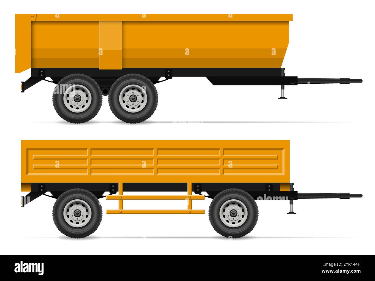 Side profile tractor Cut Out Stock Images & Pictures - Alamy