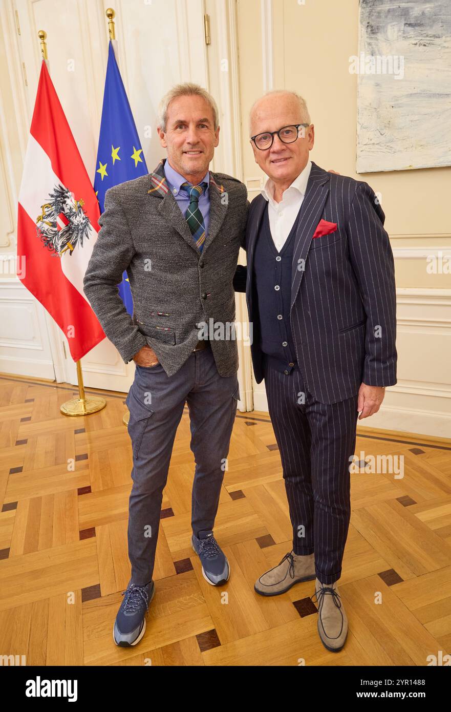 Vienna, Austria. 29th Nov, 2024. Kurt Faist is awarded the title ...