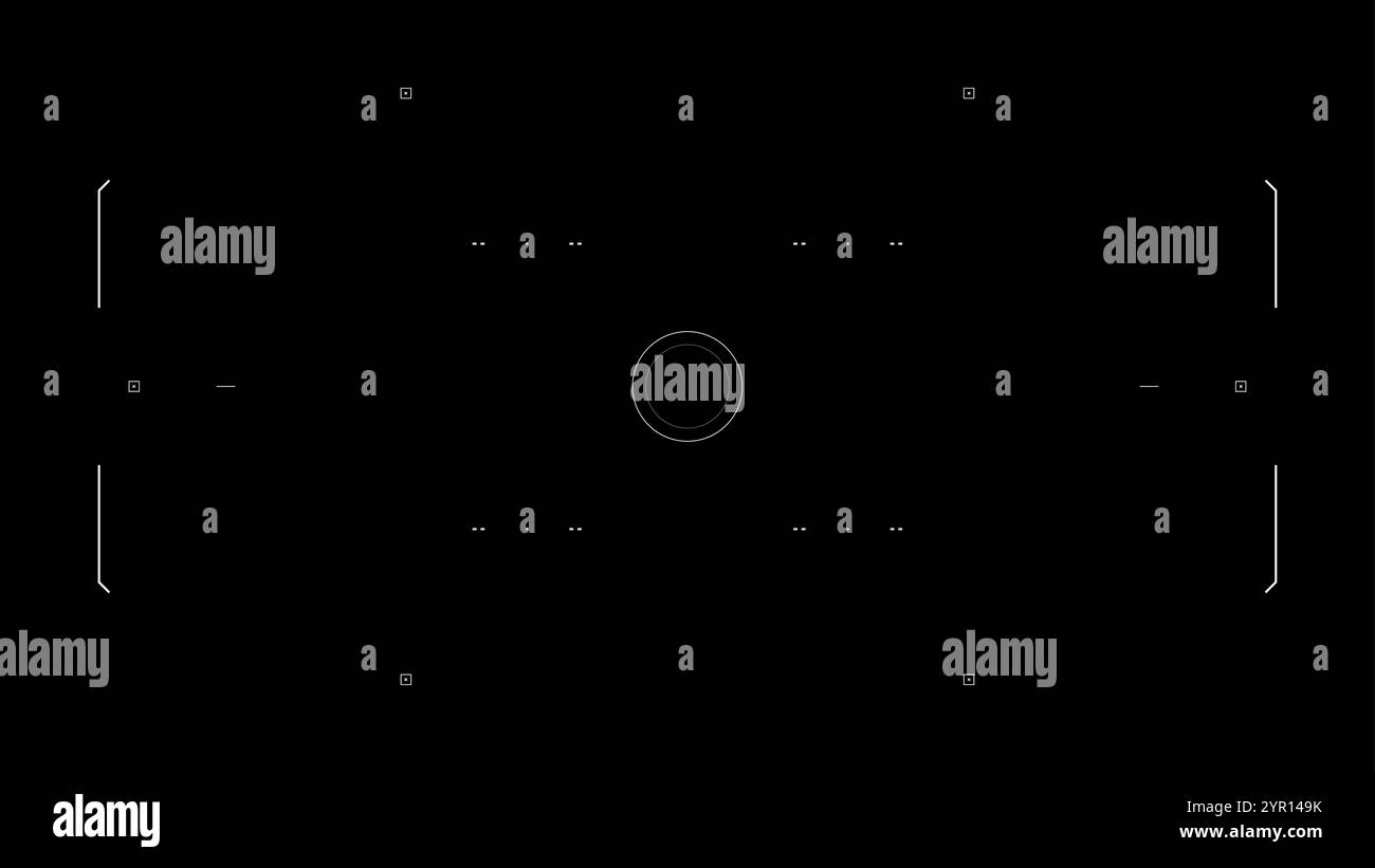 HUD target animation loading. Aiming. Futuristic drone UI Stock Vector ...