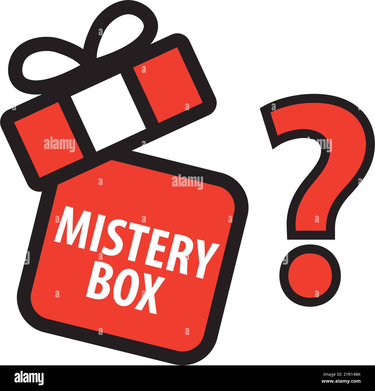 Closed box question mark Stock Vector Images - Alamy