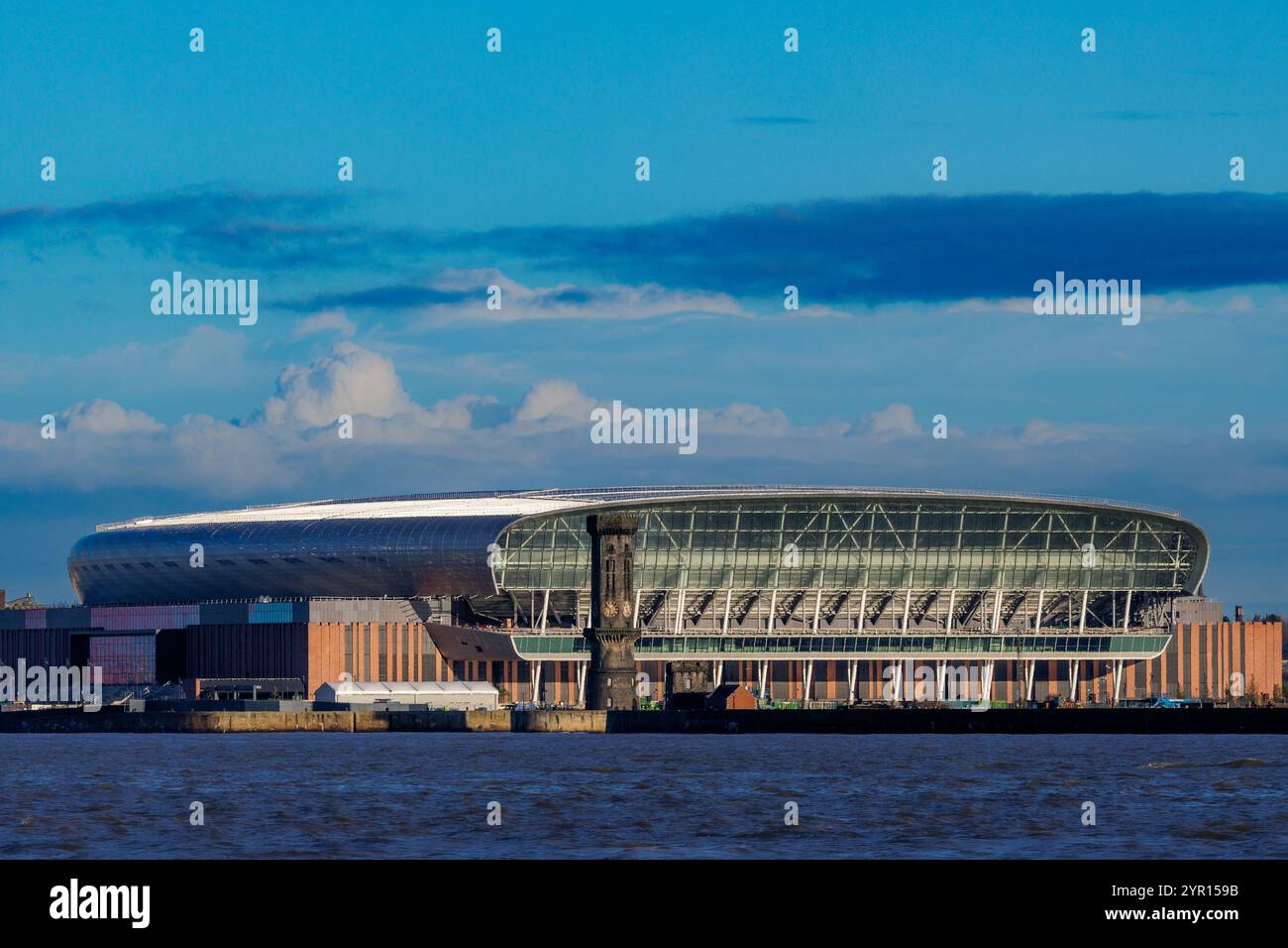 The new Everton Stadium under construction on the Liverpool waterfront ...