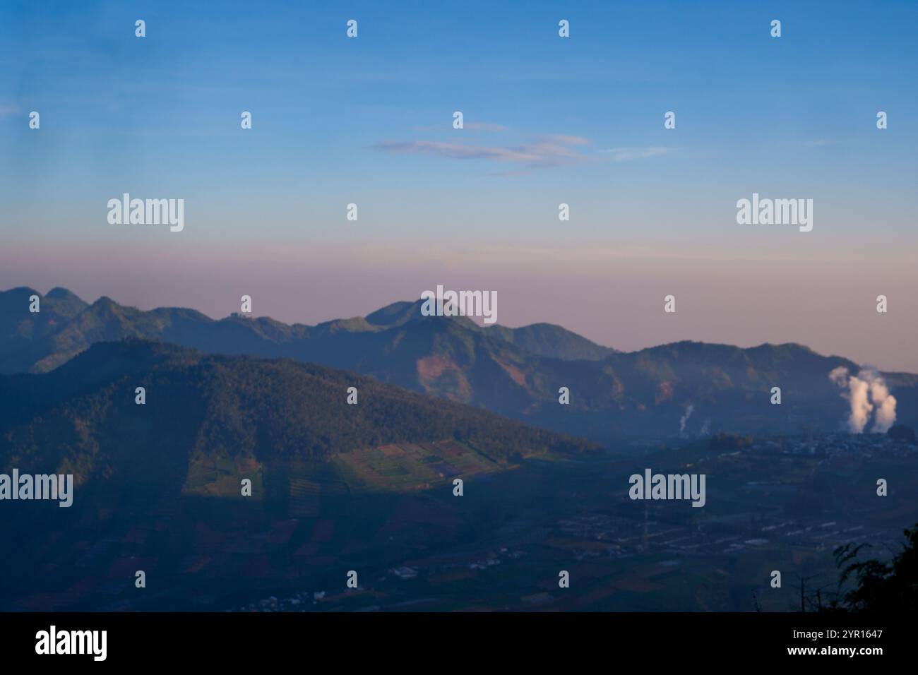 Beautiful Landscape from Top of Mount Bismo, Wonosobo, Indonesia Stock ...