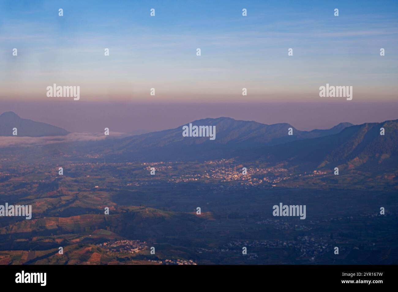Beautiful Landscape from Top of Mount Bismo, Wonosobo, Indonesia Stock ...