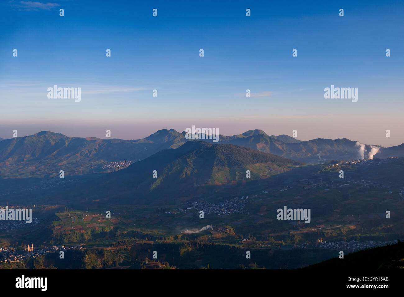 Beautiful Landscape from Top of Mount Bismo, Wonosobo, Indonesia Stock ...