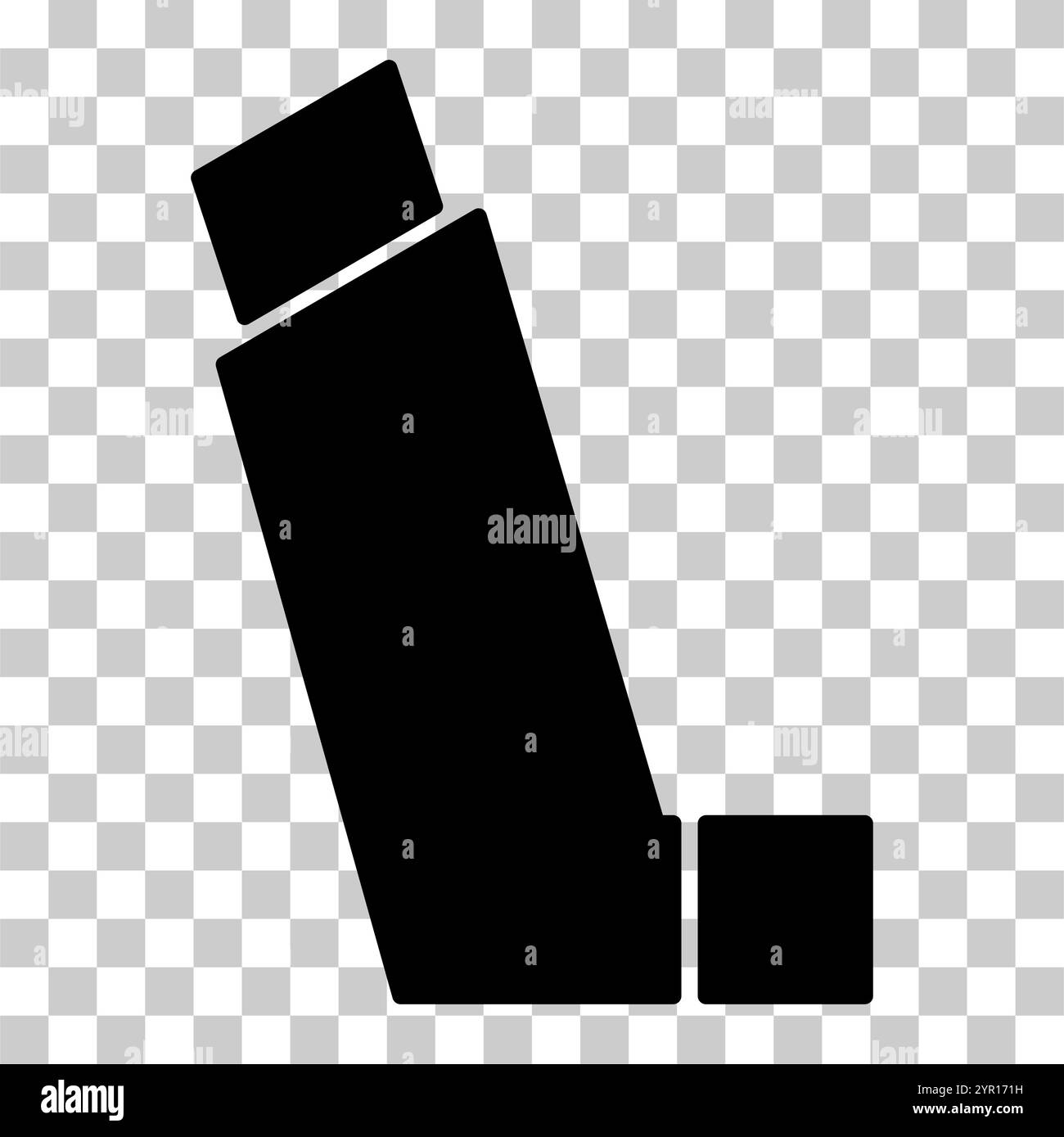 Asthma inhaler design icon, medicine health care sign, graphic vector ...