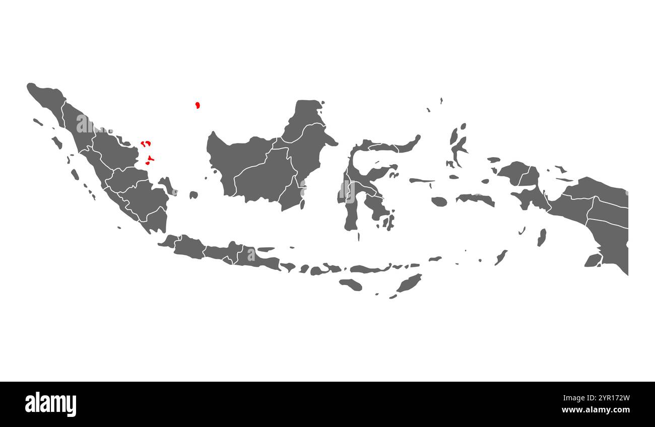 Tanjungpinang vector outline map hi-res stock photography and images ...
