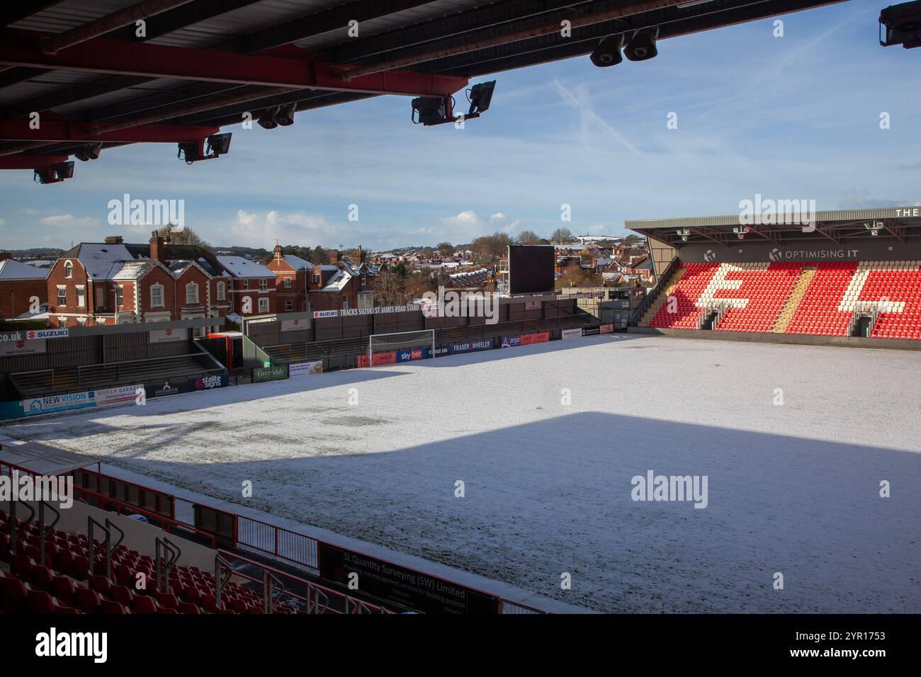 Exeter City FC stadium St James park Stock Photo - Alamy