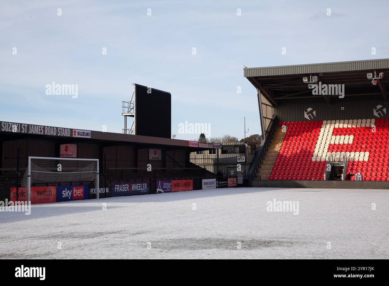 Exeter City FC stadium St James park Stock Photo - Alamy