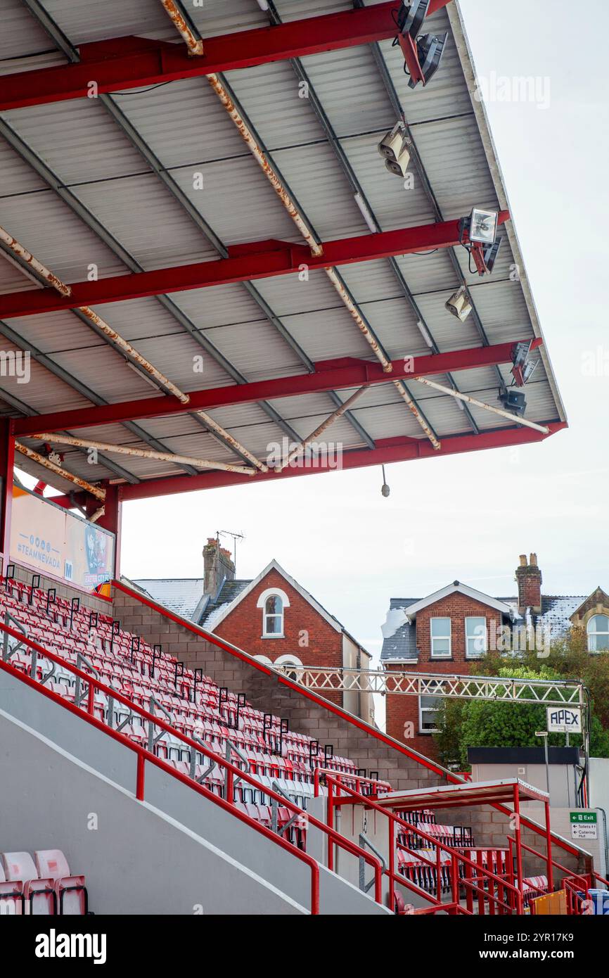 Exeter City FC stadium St James park Stock Photo - Alamy
