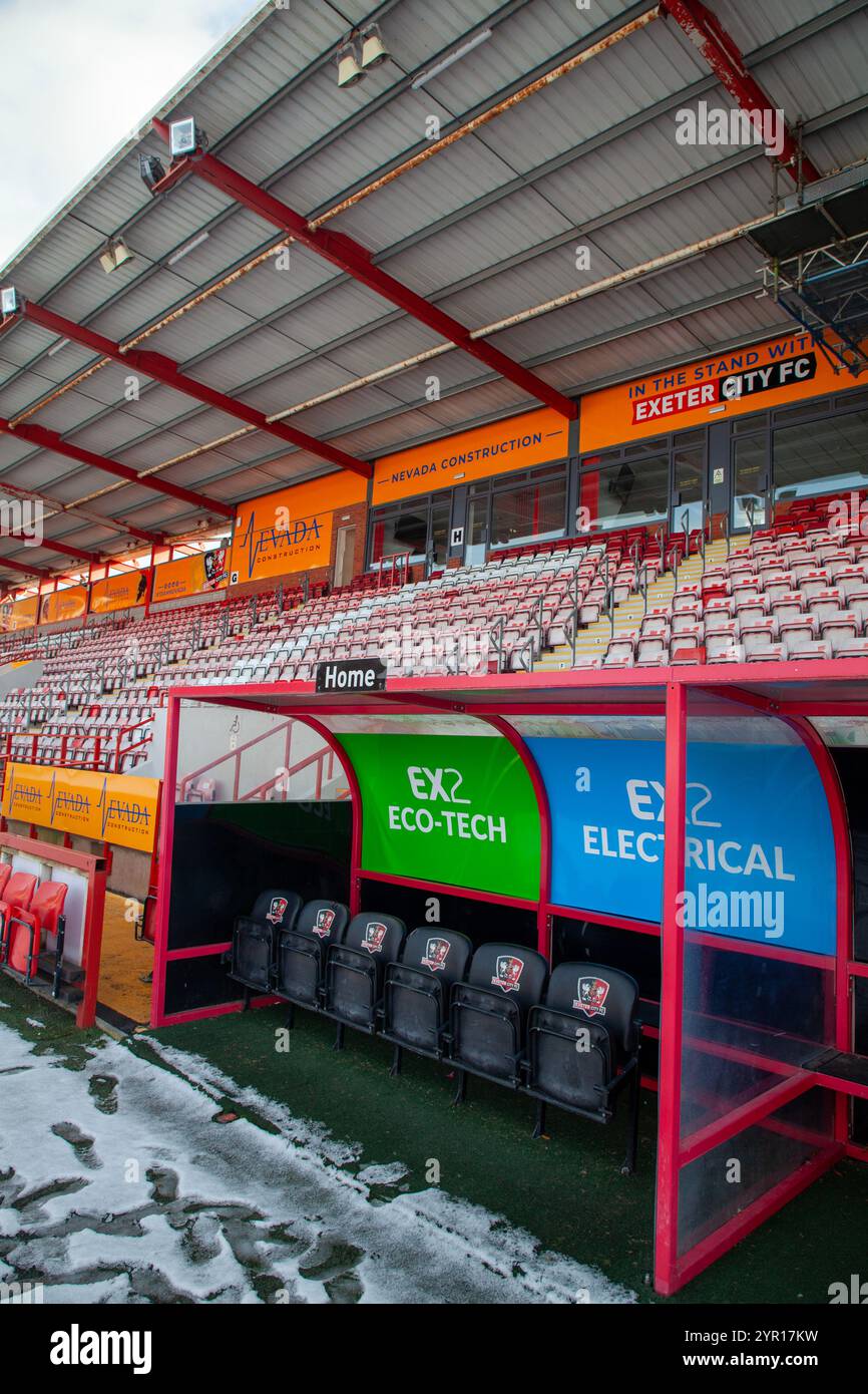 Exeter City FC stadium St James park Stock Photo - Alamy
