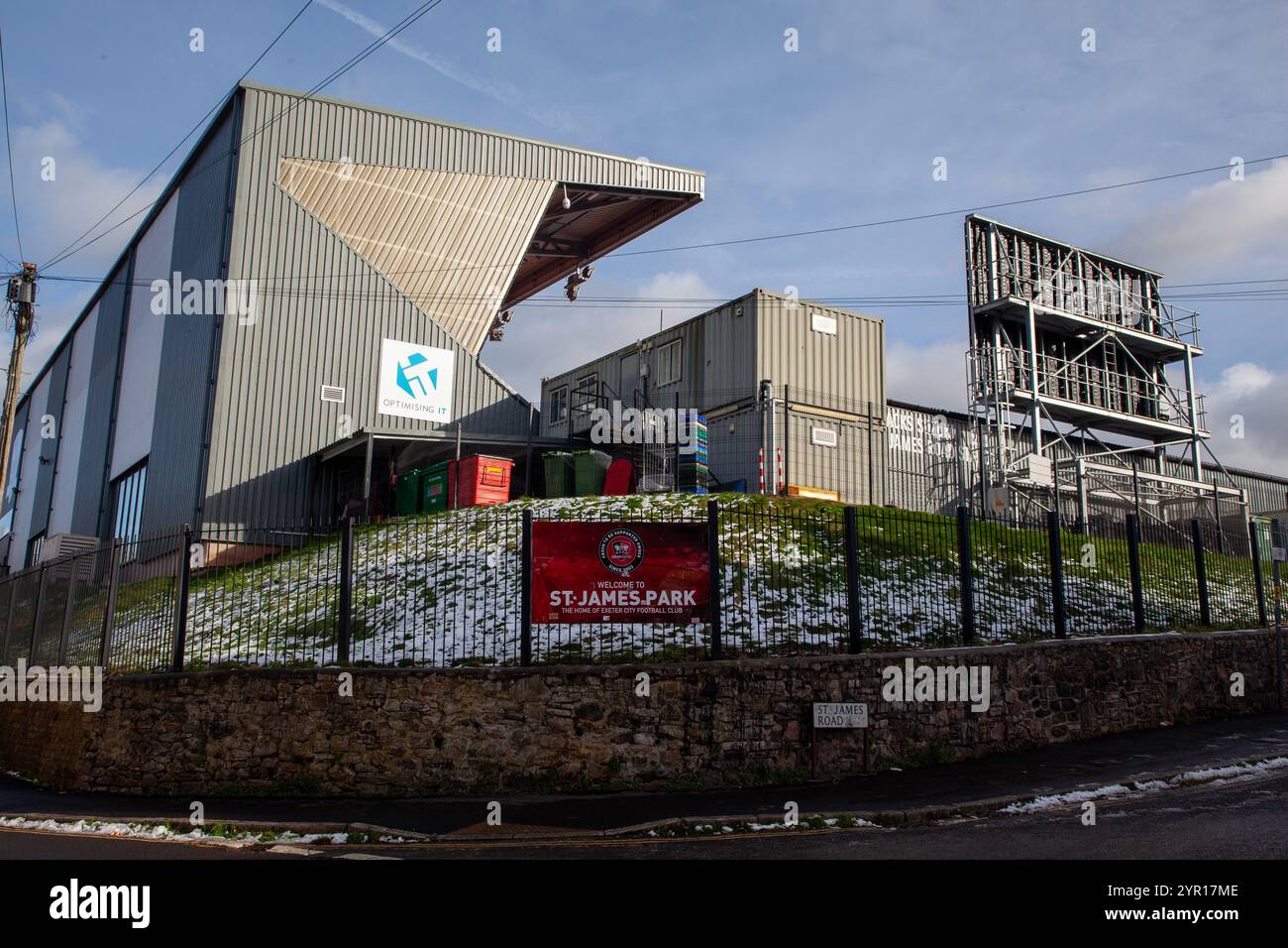 Exeter City FC stadium St James park Stock Photo - Alamy