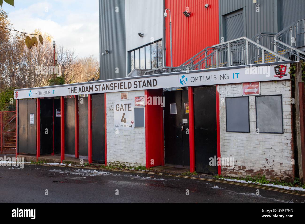 Exeter City FC stadium St James park Stock Photo - Alamy