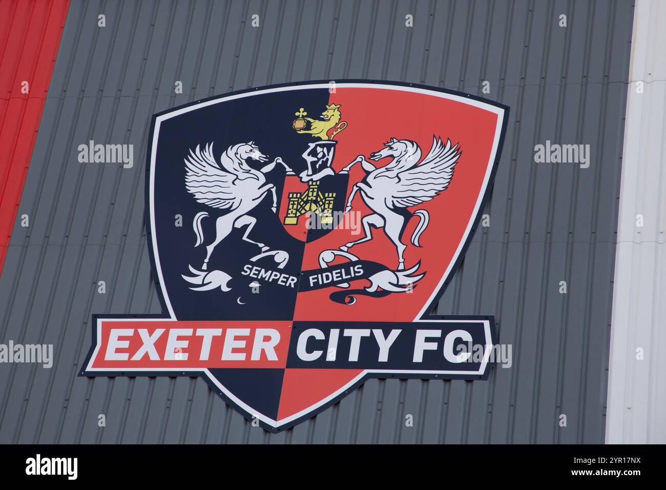 Exeter City FC stadium St James park Stock Photo - Alamy