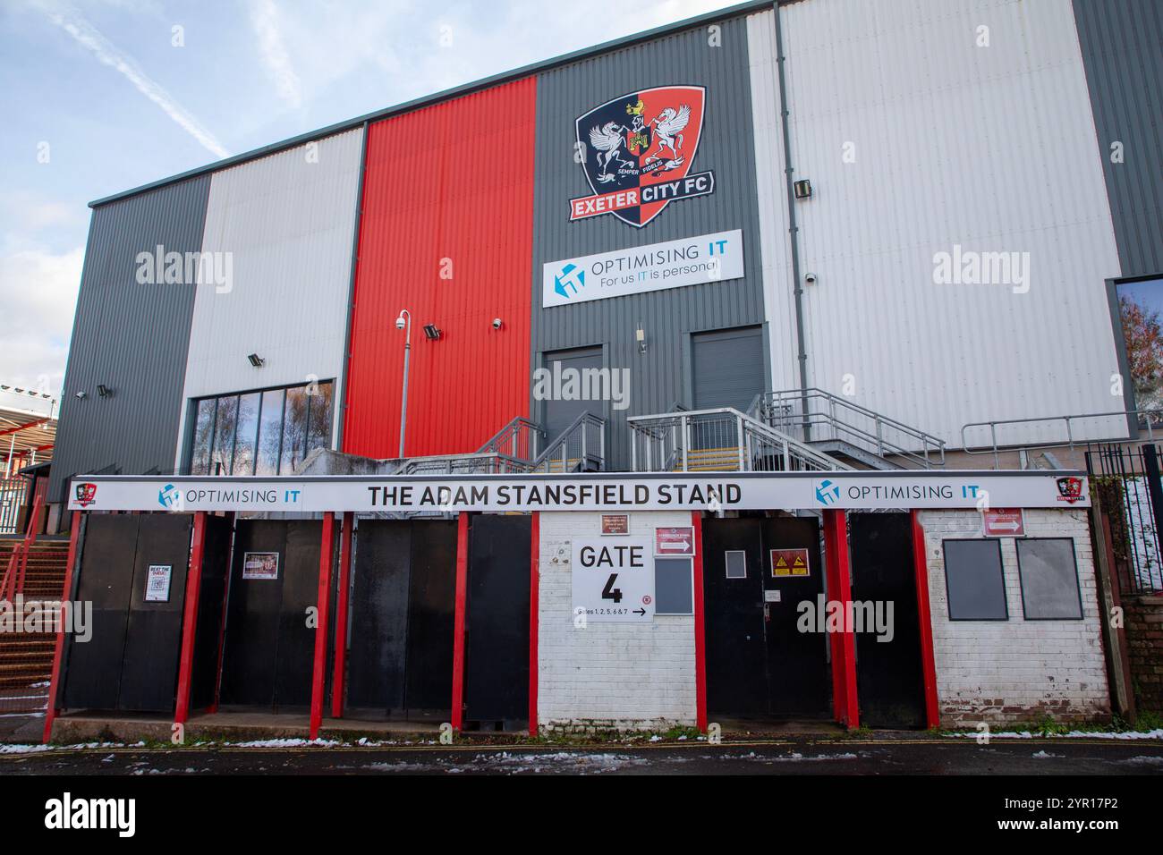 Exeter City FC stadium St James park Stock Photo - Alamy