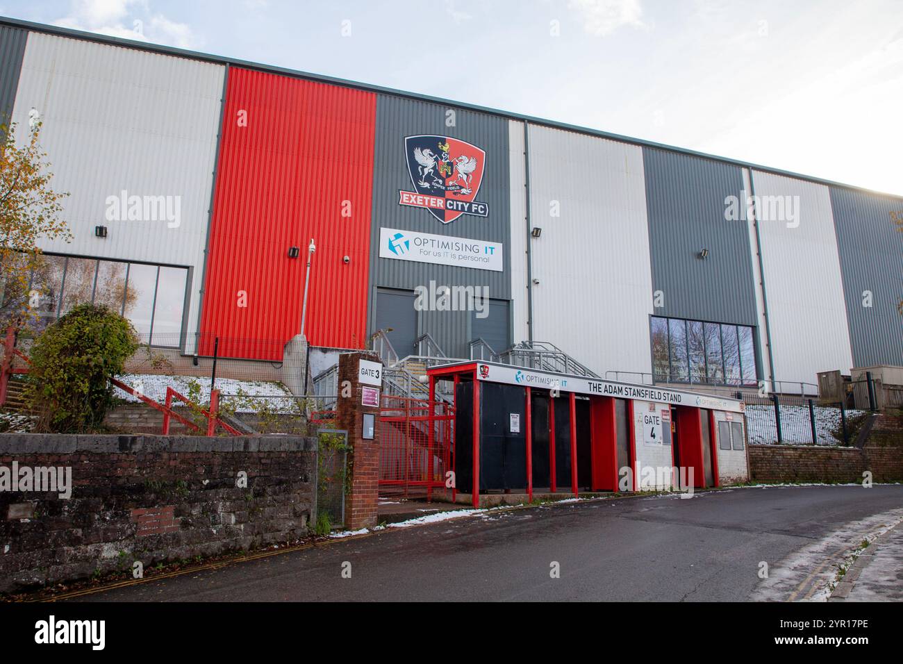 Exeter City FC stadium St James park Stock Photo - Alamy