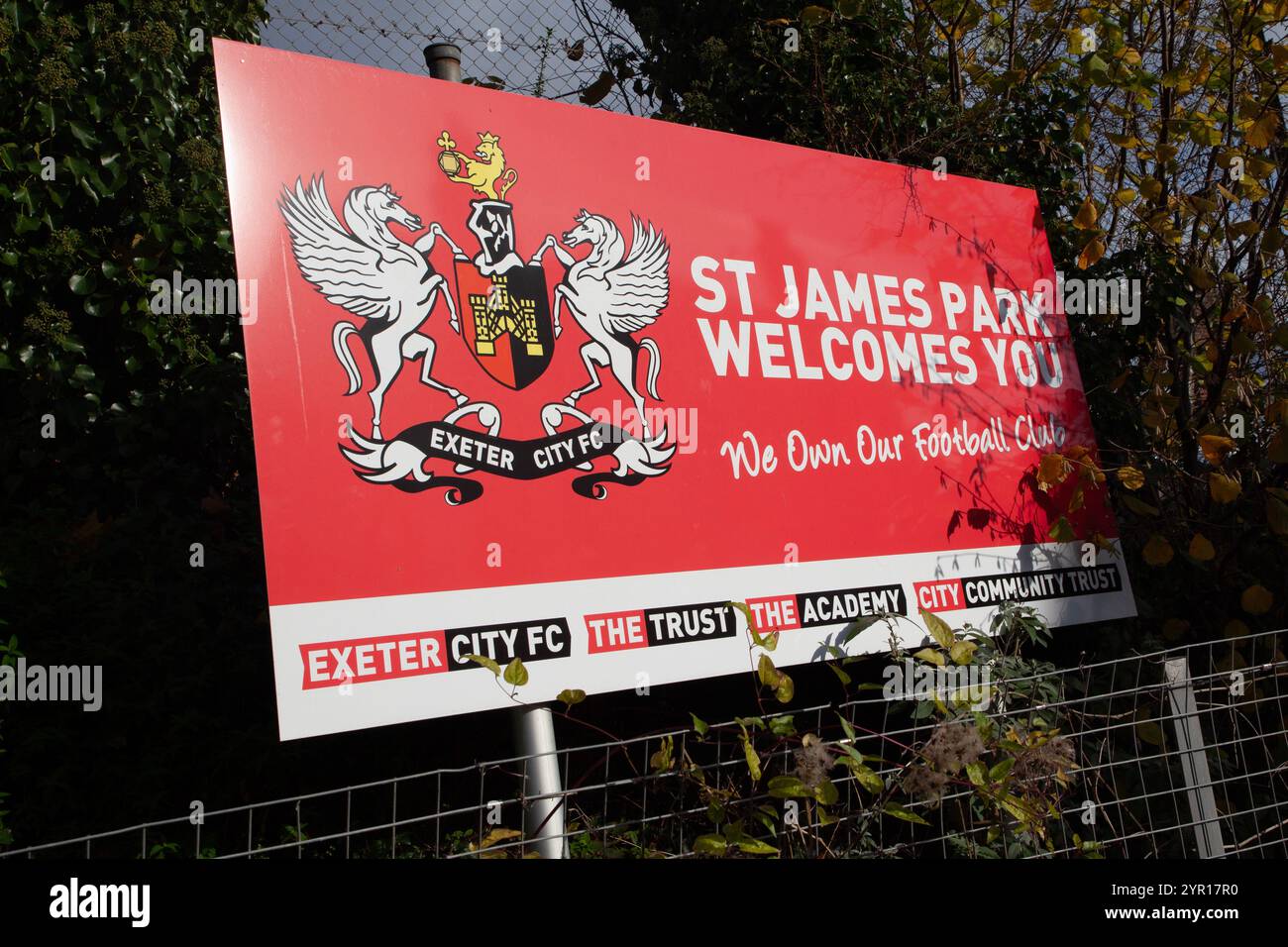 Exeter City FC stadium St James park Stock Photo - Alamy